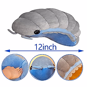 WeightedPlush Likelike Insect Plush Toys Pill Bug Stuffed Soft Animals Pillow Back Cushion Insect Doll Kids Toys Girls Boys Gift