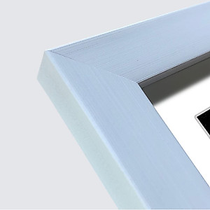 DEKWINN 8x10 Picture Frame Set of 3 with Real Glass for Pictures 5x7 with Mat or 8x10 Without Mat, Wall Mounting or Tabletop display Photo Frames in White