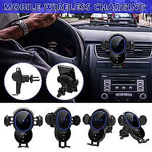 #8gf231 Wireless Car Charger Mount-Triangle Linkage Automatic Clamping Qi Fast Charging