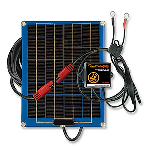 PulseTech SolarPulse SP-12 Solar Battery Charger Maintainer, 12 Watt, Blue