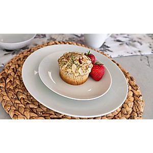 10 Strawberry Street 7.5" Catering Coupe Salad/Dessert Plate, Set of 12,White