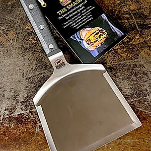 Certified Angus Beef The Smash - Big Smash Burger Spatula Heavy Duty Stainless Steel Burger Smasher Tool for Griddle Accessories, Kitchen Gadgets, and Grill Accessories