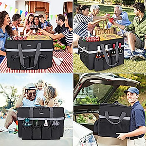 Insulated Food Delivery Bag&Insulated Food Delivery Backpack, Bundle Insulated Food Delivery Backpack, Thermal Delivery Bag For Hot Food Pizza Grocery,Insulated Food Delivery Bag with 4 Cup Holders