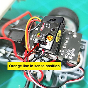 Mini Gyro Module for RC Cars Drift Drive, Automatic Stability Control Gyro | Sensitivity Adjustable, Easy to Operate, R484 Analog SMM System Mini RC Car Gyro Stabilizer 4-6V for WPL D12