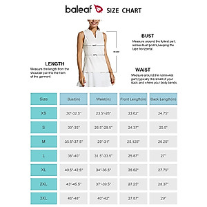 BALEAF Women's Sleeveless Golf Shirts Quick Dry V-Neck Lightweight Tennis Tank Tops Polo White L