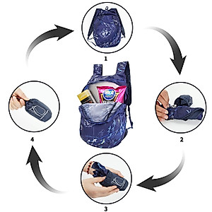 PLAY-KING Foldable Mini Backpack Purse for Women with Waterproof, Scratch-proof, Material, used by Men