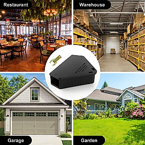 8 Pack Mouse Bait Stations with 8 Keys, Outdoor Rodent Box Station for Mice Small Rats, Mouse Traps Opens Easily with Key, Kids and Pets Safe