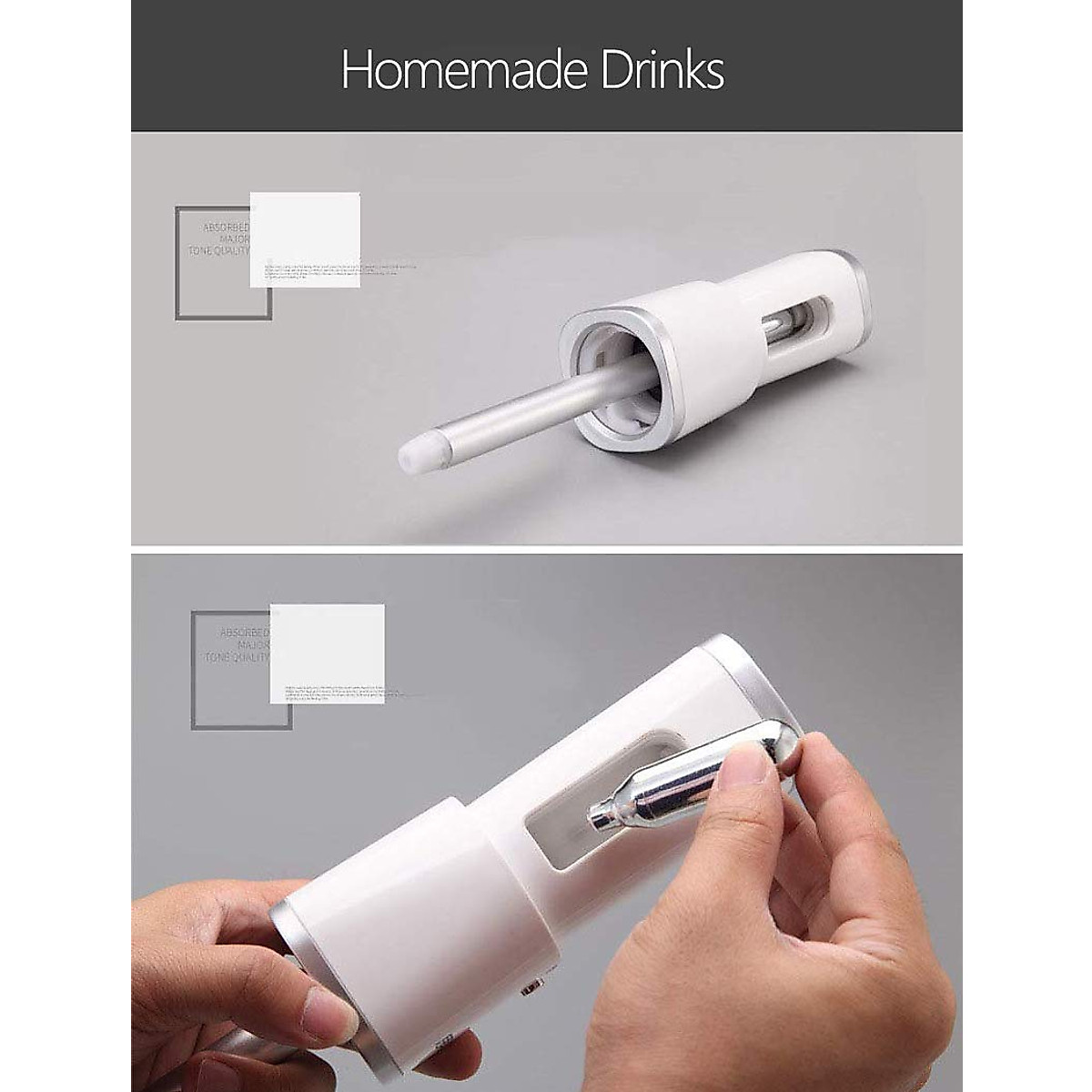 Portable Siphon Manual Bubble Water Sodas Machine Mini Carbonated Soft Drink Juice Soda Maker Spritzers for Home Bar Travel Use