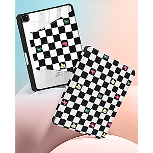 Uppuppy for iPad Air 11 inch Case, Air 5th/4th Generation 10.9, Pro 11'' Case Women Girls for Apple Pencil Holder Cute Plaid Rotating Folio Cover for iPad Air 11 2024 (M2), 10.9 2022 2020, Pro 11
