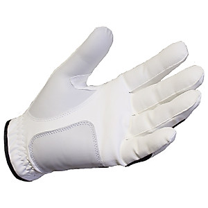Men's All Weather Cabretta Leather Golf Gloves (for Right Handed Golfers - Worn on The Left Hand) (M)