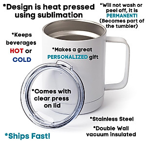 Kid's Christmas Dinosaur Hot Chocolate Mug/insulated with lid/custom Merry Christmas Dinosaur mug with name gift for son grandson nephew