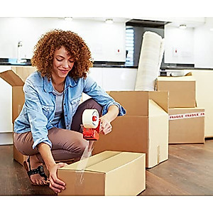 Scotch Heavy Duty Packaging Tape, 1.88" x 54.6 yd, Designed for Packing, Shipping and Mailing, Guaranteed to Stay Sealed, 3" Core, Clear, 18 Rolls (3850-18CP)