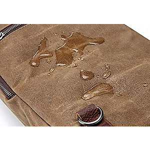 Lmagice Men's Sling Backpack Waxed Canvas Crossbody Bag Casual Daypacks, One Size