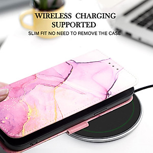 Case for Oppo Reno 6 Pro 5G Cover,Case for Oppo Reno6 Pro 5G PEPM00 CPH2249 PU Leather Flip Cover Stand Cases Cover Pink