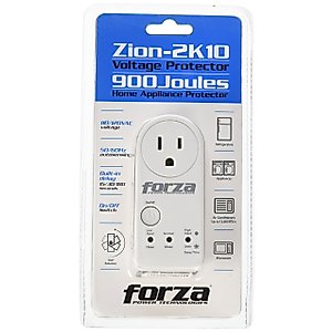 Forza- Voltage Protector- 18,000A Protector, 900 Joules, 350 Degree Rotation Function, 3 LED Indicators- Brownout Surge Plug