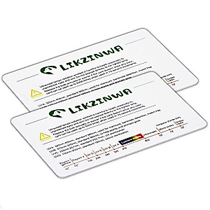 LIKZINWA UVB Sensor Card, 2-Pack Test Card of Reptile Lamp UV Sensor Reptile UVB Fluorescent Lamp