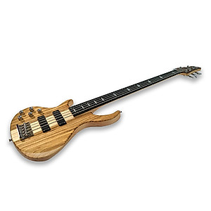 Left-handed Fretless 5 String Electric Bass Guitar Okoume body