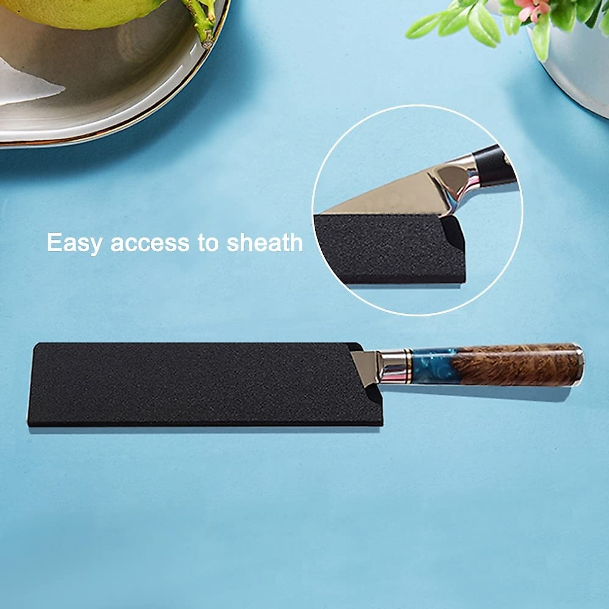 Knife Edge Guards, 5"/6.5"/8"/9.5" Blade Protector Knife Holder Sleeve for Chef Knife (Knife Not Included)