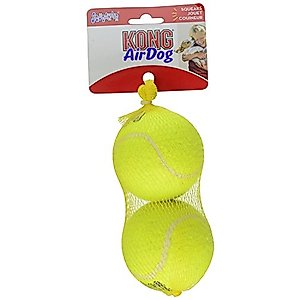 KONG Air Dog Squeakair Dog Toy Tennis Balls, Large 2-Balls
