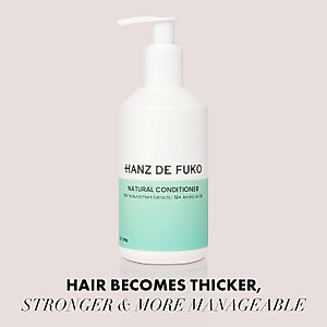 Hanz de Fuko Premium Natural Conditioner – Sulfate and Paraben Free – Fights Dandruff and Scalp Irritation – 16+ Natural Plant Extracts, 8 oz.