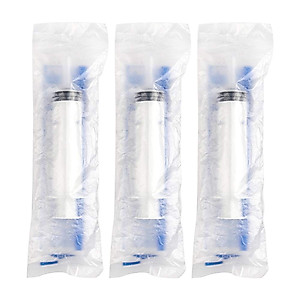 DEPEPE 8pcs 60ml Plastic Syringe with Caps, Large Catheter Tip Syringes for Lipgloss Making Feeding Food Paint Scientific Lab Measurement and Dispensing