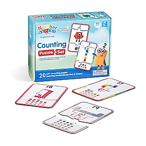 hand2mind Numberblocks Counting Puzzle Set, Number Puzzle, Counting Games for Kids Ages 3-5, Numbers for Toddlers, Math Games for Kids, Matching Game, Educational Toys, Preschool Learning Activities