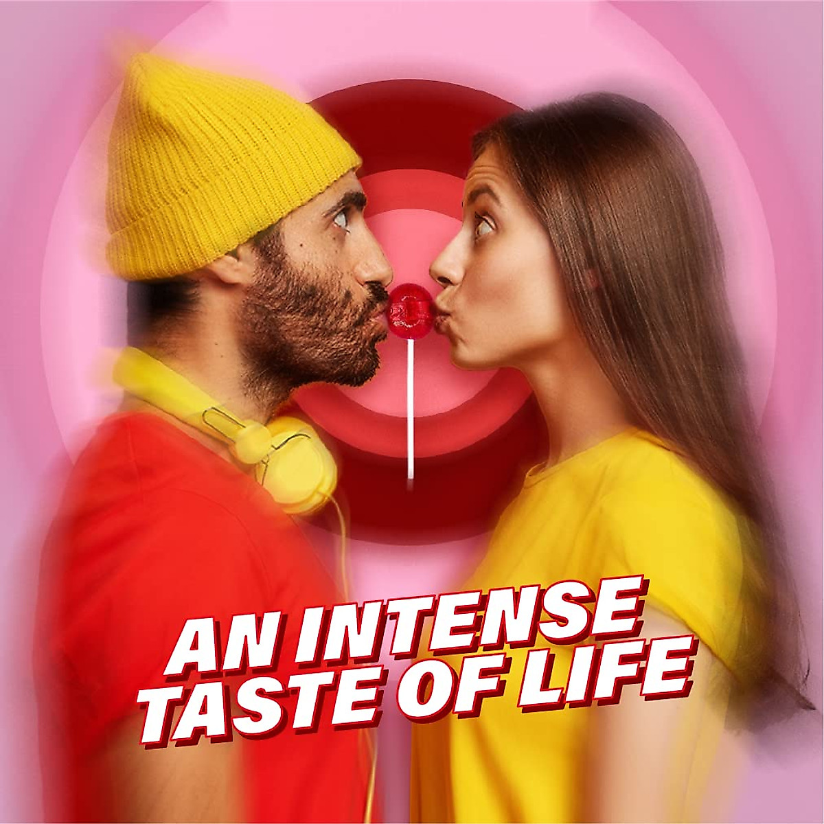 Colombina Bon Bon Bum Classic Lollipops w/Bubble Gum Center, Strawberry Flavor, Individually Wrapped, Ideal for Party Favors and Gifts, 1 Pack (10 Count)