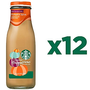 Starbucks Frappuccino, Coffee Drink, Pumpkin Spice, 13.7 fl oz Bottles (12 Pack), Iced Coffee
