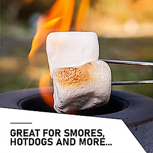 Tabletop Fire Pit for Backyards, Kitchen, & BBQ Parties | Smores Maker Circular Tabletop Indoor Mini Fire Pit | Portable Fire Pit for Camping & Outdoor Trips by Museo Gray