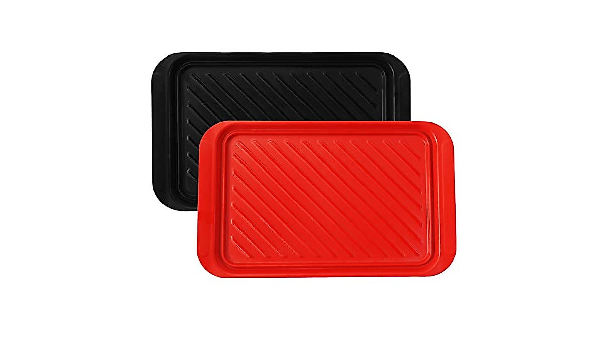 TP Melamine Serving Trays for Outdoor BBQ & Parties | Set of 2
