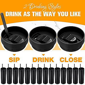 30 Pieces Skinny Tumbler with Lid and Straw, 16 oz Matte Black Acrylic Tumbler Insulated Double Wall Plastic Reusable Cups Vinyl Customized DIY Gifts for Parties, Birthday, Home, Office, Bridal Shower