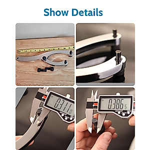 Salade Heavy Gland Nut Wrench with a Handle, Equipped with 1/4", 5/16", and 3/8" Pins, along with Gloves and Towels. This Adjustable Spanner Wrench is Designed for Removing Hydraulic Cylinders