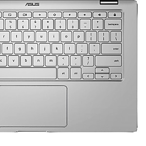 ASUS Chromebook Flip C434 2-In-1 Laptop, 14" Full HD Touchscreen 4-Way NanoEdge, Intel Core M3-8100Y Processor, 4GB RAM, 64GB eMMC Storage, All-Metal Body, Backlit KB, Chrome OS- C434TA-DSM4T, Silver