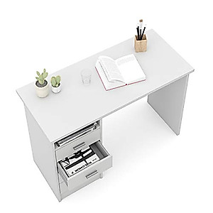 Tvilum Desk with 4 Drawers, White