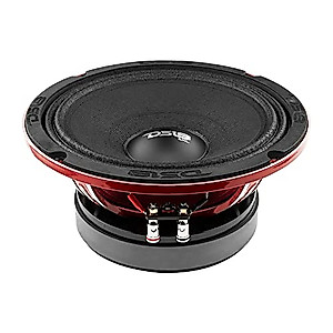 DS18 PRO-EXL84 Loudspeaker - 8", Midrange, Red Aluminum Basket, 800W Max, 400W RMS, 4 Ohms, Ferrite Magnet - for The People Who Live and Breathe Car Audio (1 Speaker)