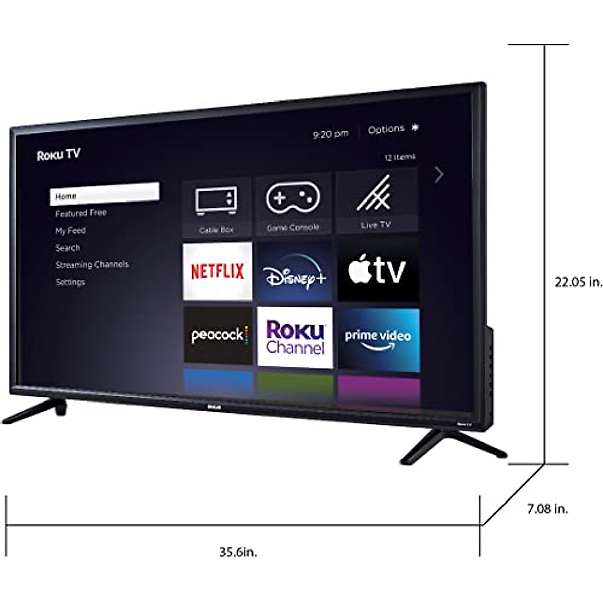 RCA 40-inch Full HD 1080p Roku Smart LED TV - RTR4061, 2021 Model