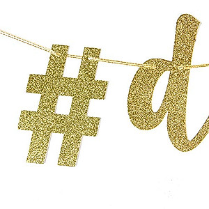 INNORU # Done Banner - Gold Glitter Congrats Grad Sign, Senior, College Graduation Party Decorations Supplies