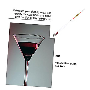 OKUMEYR 2pcs Three Range Sugar Meter Wine Gauges Wine Syrup Hydrometers Wine Beer Hydrometers Sugar Hydrometers Tester Maple Syrup Gauges American Measurements Beer Gauges Glass