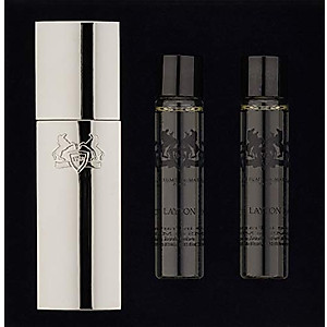 PARFUMS de MARLY - Layton - Travel Set - 3 x 0.35 Fl Oz - Eau De Parfum for Men - Top Notes Apple, Bergamot, Lavender - Heart Notes Jasmine, Violet, Geranium - Base Notes Vanilla, Pepper - 3 x 10ml