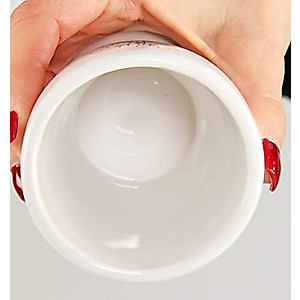 HOME-X Bathroom Accessory Set, 4-Piece Set with Soap Dish, Liquid Dispenser, Tumbler, and Toothbrush Holder, White with Flower Print