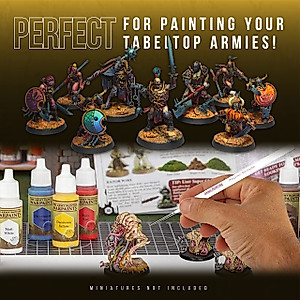 The Army Painter Wargamers Paint Collection - Unleash Your Inner Artist with Ultimate Miniature Painting Kit Includes 124 Paints, 5 Brushes, and Guide - Miniature Paint Set with Bonus Item