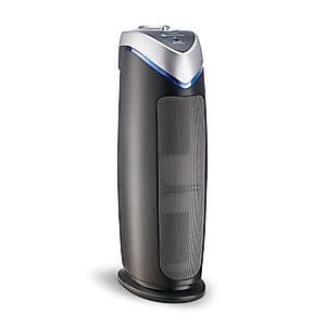 Germ Guardian Air Purifier with HEPA 13 Filter, Removes 99.97% of Pollutants, Covers Large Room up to 743 Sq. Foot Room in 1 Hr, UV-C Light Helps Reduce Germs, Zero Ozone Verified, 22", Black, AC4825E