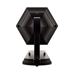 Euri Lighting EFL-130W-MD Flickering Flame Lantern, Water Glass, with Integrated Security Light (3000K), Photocell and Motion-Sensor (Dusk-to-Dawn), Oil Rubbed Bronze Housing (Pack of 2)