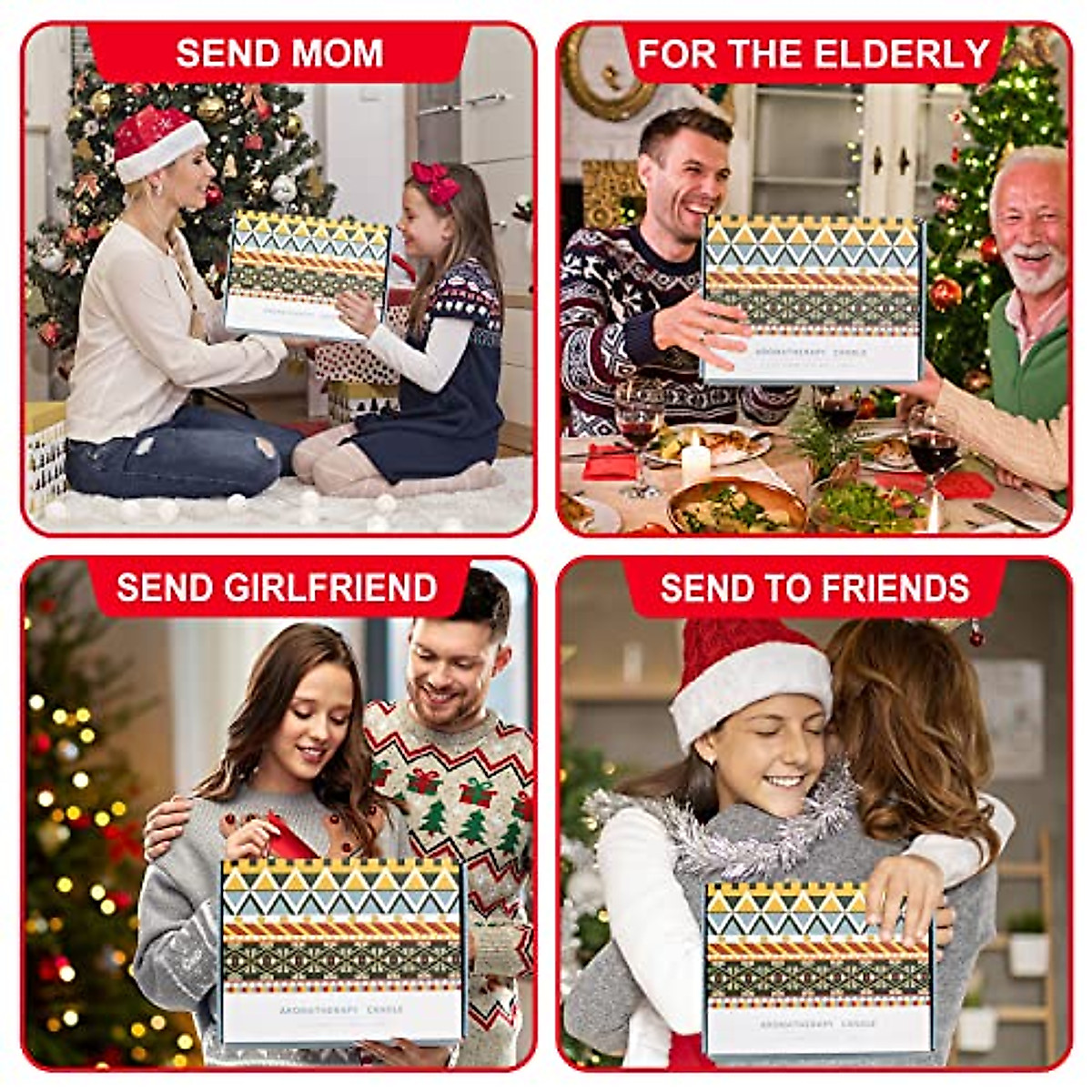 12 Pack Scented Candles Gift Set for Women, 2.5oz Natural Soy Wax Portable Travel Tins Candle with Essential Oils, for Home Decoration, Yoga,Meditation,Relax,Decompression,Valentine`s Day Gifts for …