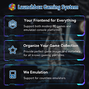 Emulator Console Game HDD 500G, Retro Game Console with 3700+ Video Games & 13 Hot Emulators, Compatible with Launchbox Hard Drive for PC with Win 8.1/10/11, Plug and Play,Sata 3 to USB 3.0,Up to 6G/s