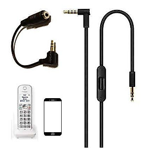 Multi-Application Headphone Cable Cord Wire Pack Set for iPhone, Panasonic Cordless Handset & Smartphones Compatible with Beats, Sony, Anker, Mpow, Cowin & Others with 3.5mm Jack