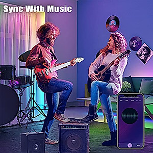 Homevenus HVS Smart Light Bulbs, 9W Equivalent 60W A19 E26 RGBW Music Sync Color Changing LED Light Bulbs, App 2.4GHz WiFi Dimmable Tunable White Work with Alexa Google Assistant, 4 Pack