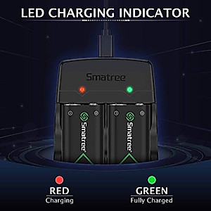Smatree Rechargeable Battery Compatible with Xbox Series X|S/Xbox One/Xbox One S/Xbox One X/Xbox One Elite Wireless Controller, 3 Pack Batteries with Charger