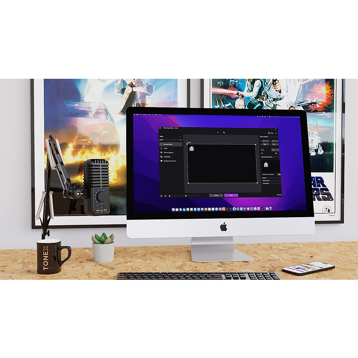 IK Multimedia iRig Stream Mic Pro Microphone with Integrated Audio Interface for iPhone, iPad, Android, USB Computer, Perfect for Podcast, Singing, Recording and Gaming