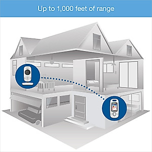 VTech BV73122GY Digital Video Baby Monitor with 2 Cameras and Automatic Night Vision, Gray